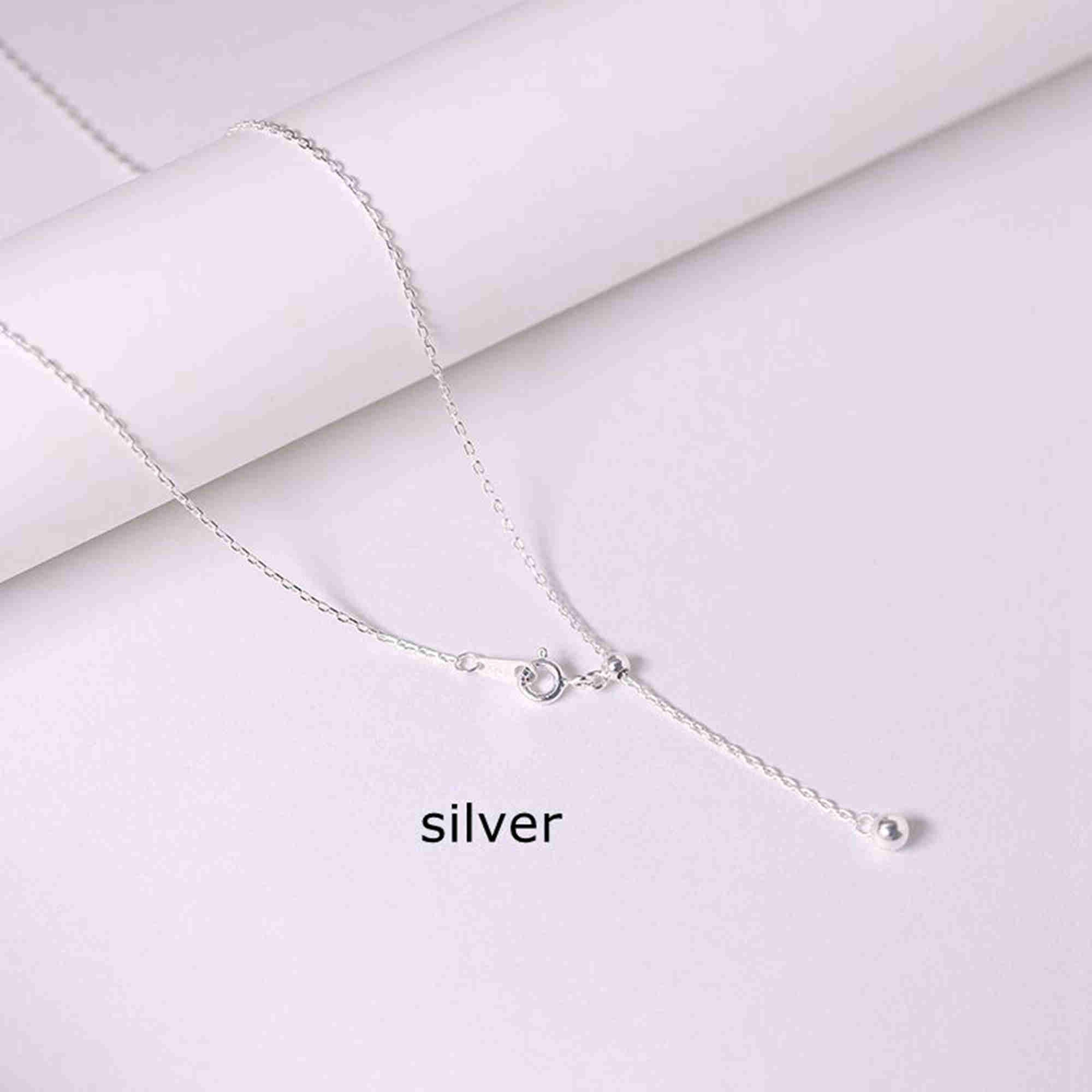 17.3 Sterling Silver Y Shape Cable Chain W/ Ball - Etsy