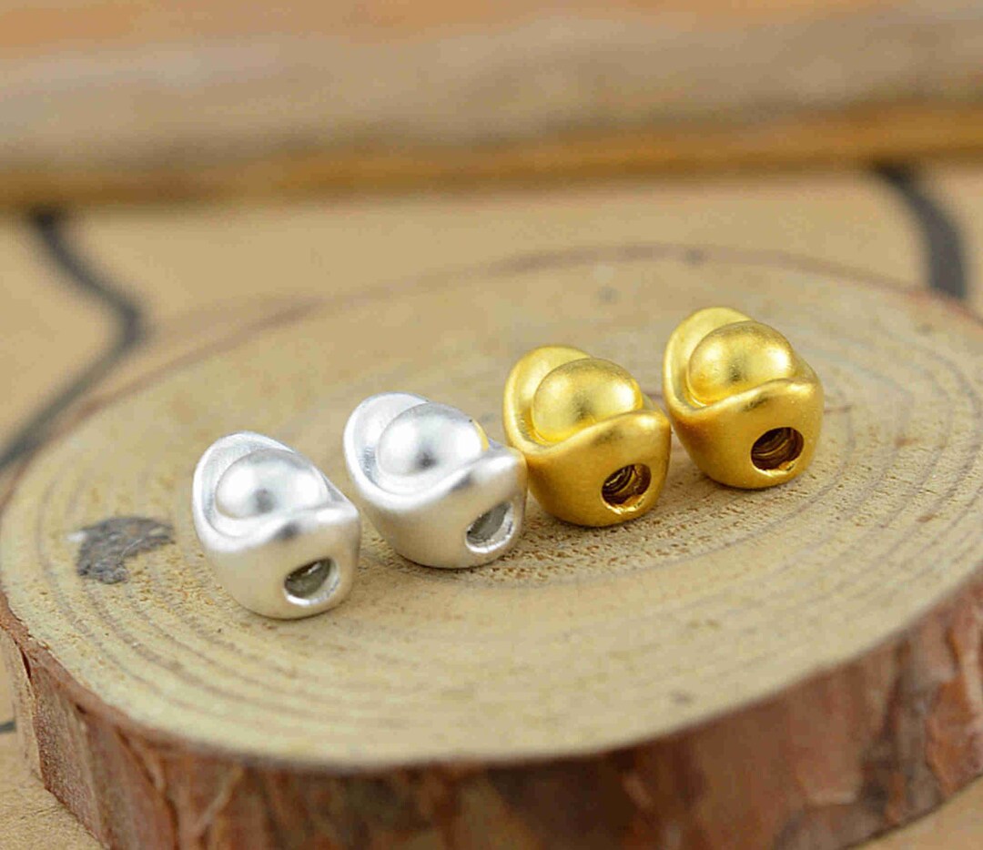 Sterling Silver Ingots Beads, Wealth Bead, Money Bead, Currency Bead ...