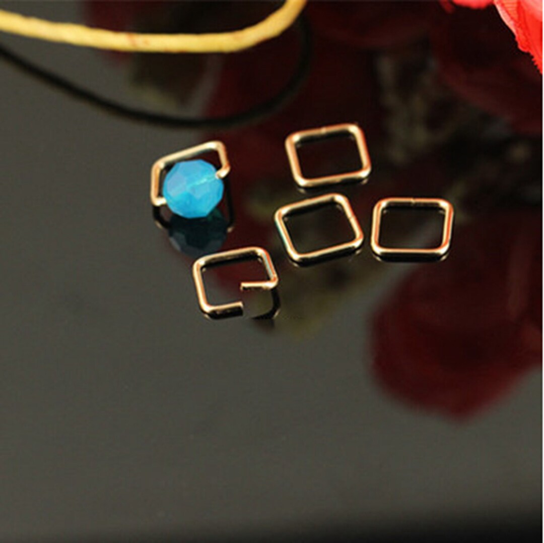 14K Gold Filled Plain Square Jump Rings, Gold Filled Open or Closed ...