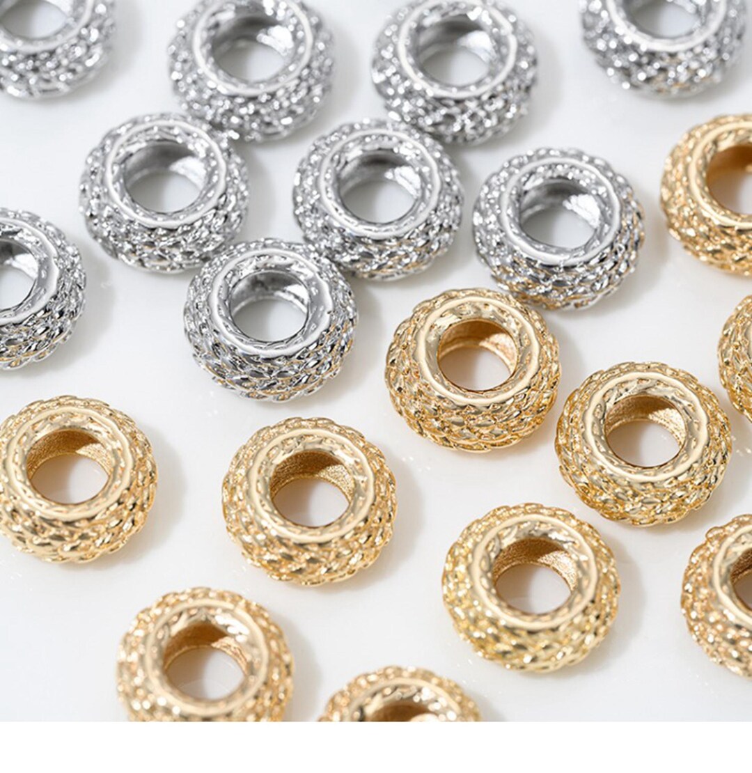 14K Gold Plated Snake Skin Beads, Serpentine Bead, Reptile Bead, Jungle ...