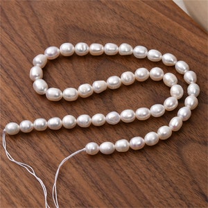 Genuine Natural Freshwater Pearls Beads, Oval Baroque Pearl Beads, Oval ...