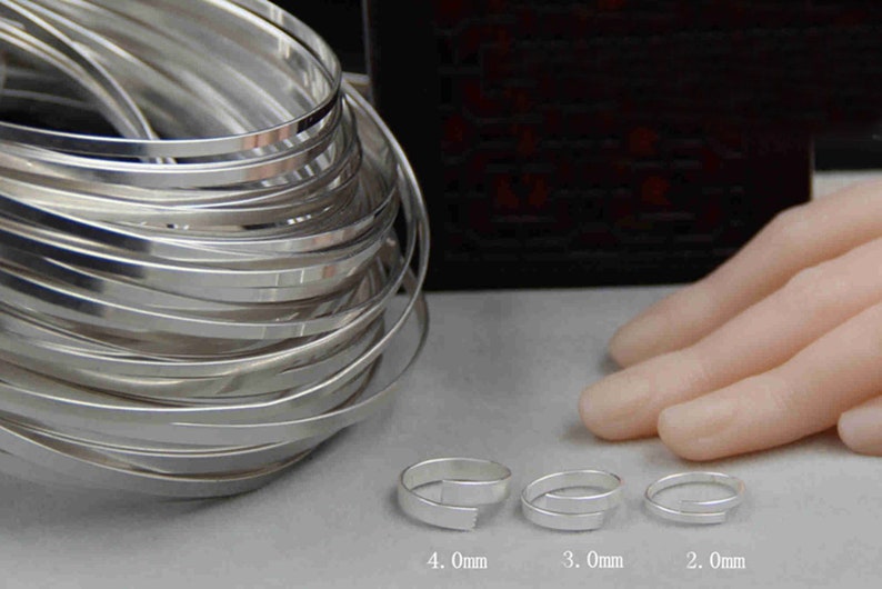 Sterling Silver Wire, S999 Silver Flat Wire for Jewelry Making Supplies ...
