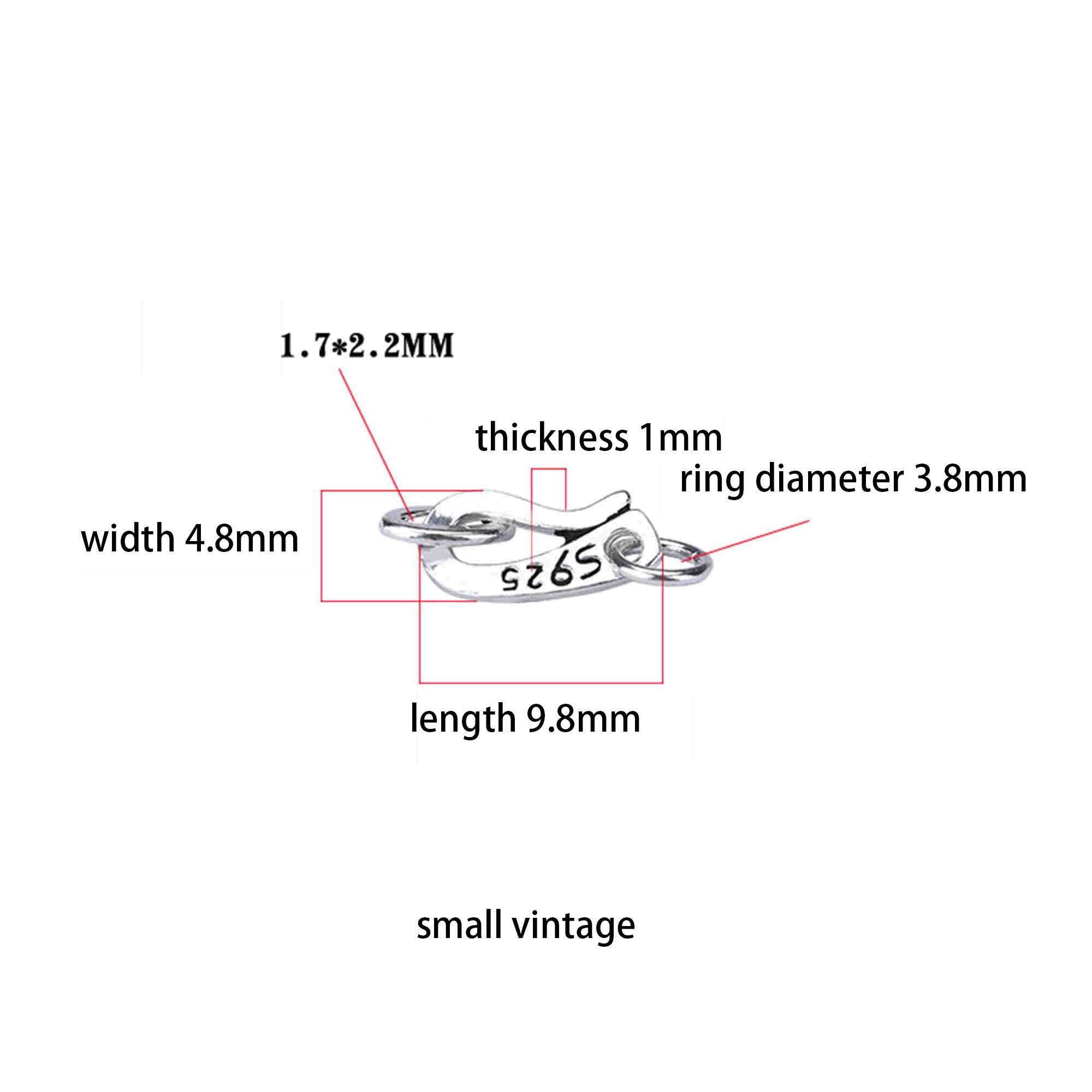 Sterling Silver Question Mark Clasps S925 Silver Hook Clasp - Etsy