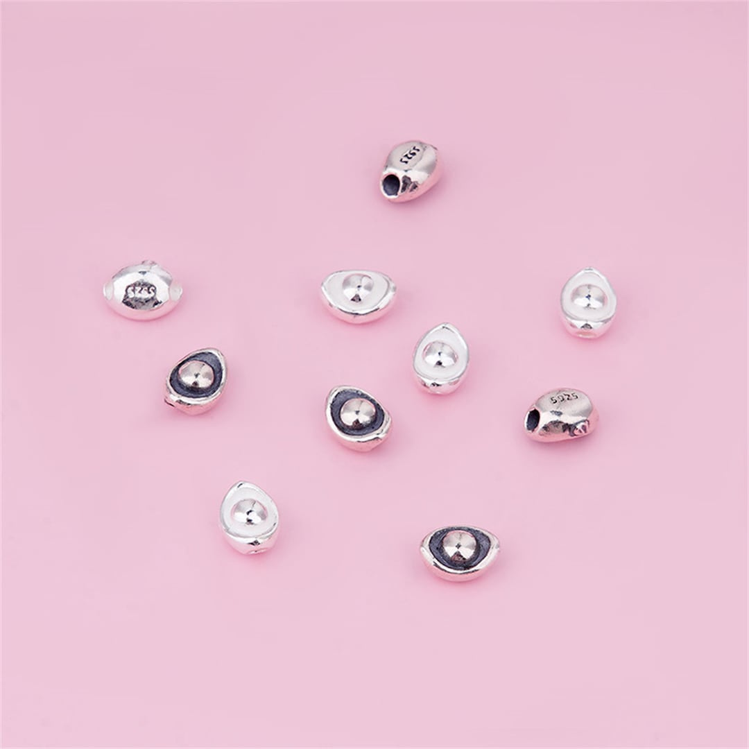 Sterling Silver Ancient Chinese Coin Beads, Money Bead, Riches Bead ...