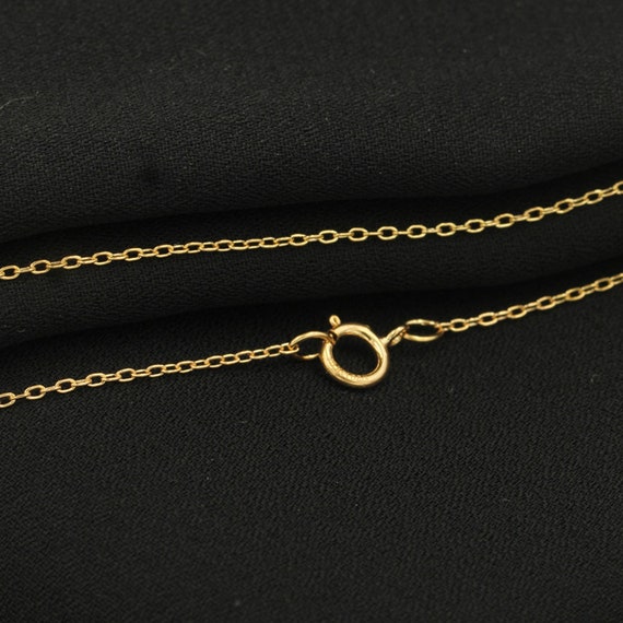 16 18 14K Gold Filled Cable Chain With Spring Ring - Etsy