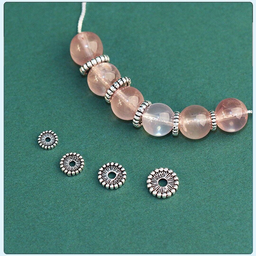 Sterling Silver Gear Beads, Steampunk Bead, Mechanical Bead, Clockwork ...