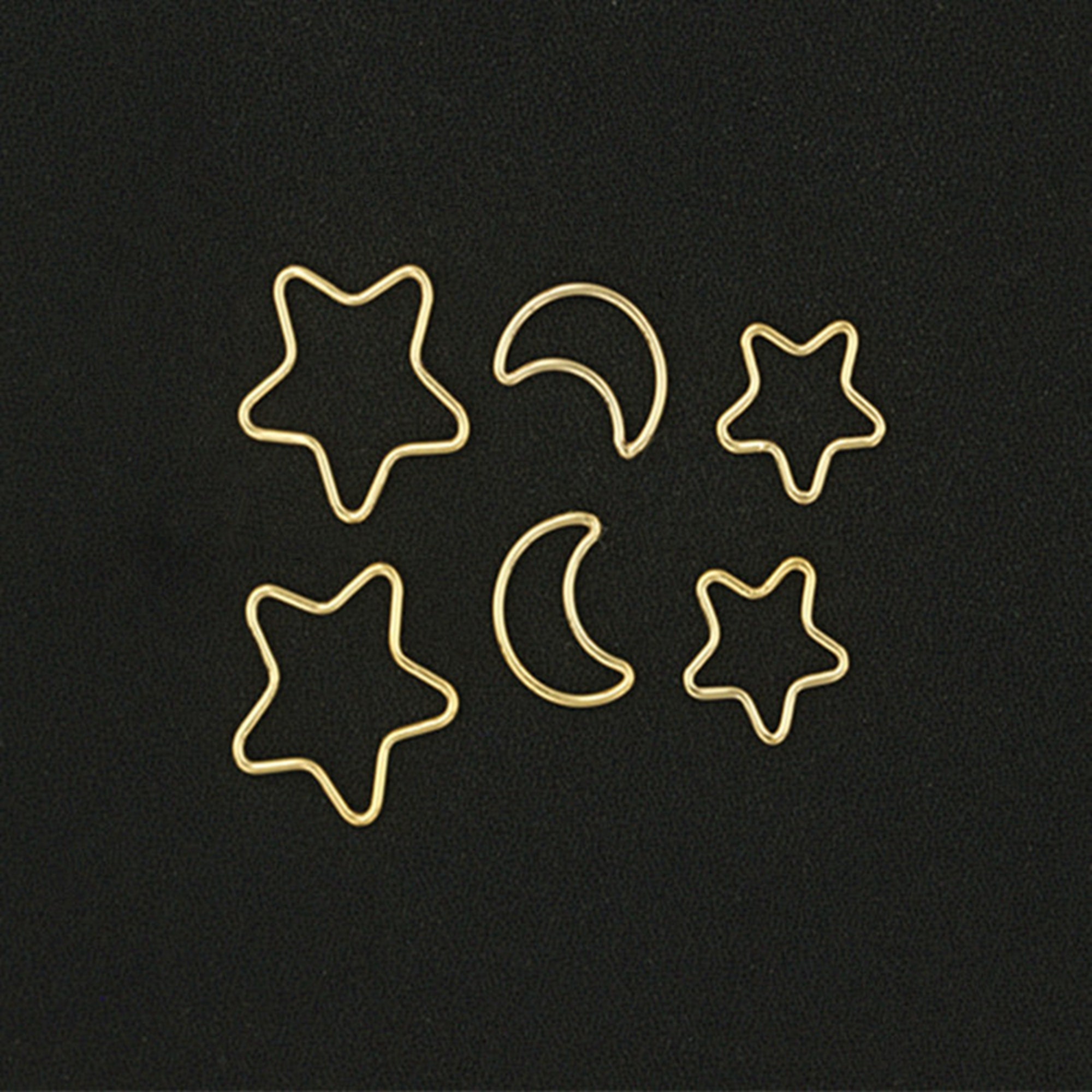 14K Gold Filled Star Jump Ring Gold Filled Moon Closed Jump - Etsy