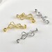 14K Gold Plated Pearl Clasp With Cord End Cap, Gold Tone Pearl Clasp ...