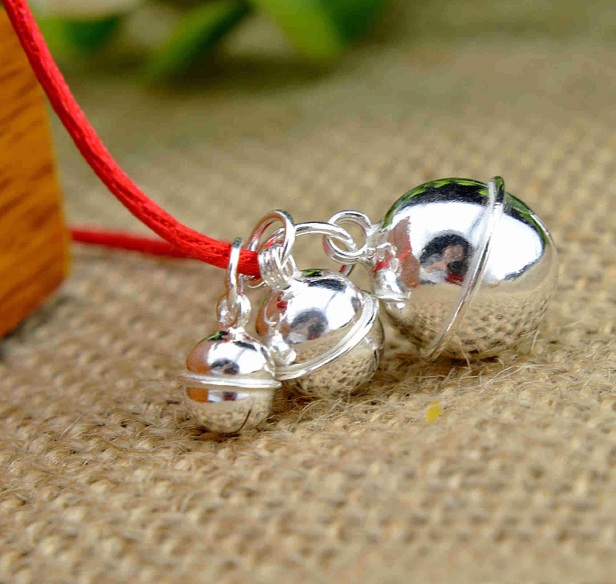 Sterling Silver Bell Charm, S990 Silver Bell Charm for Jewelry Making ...