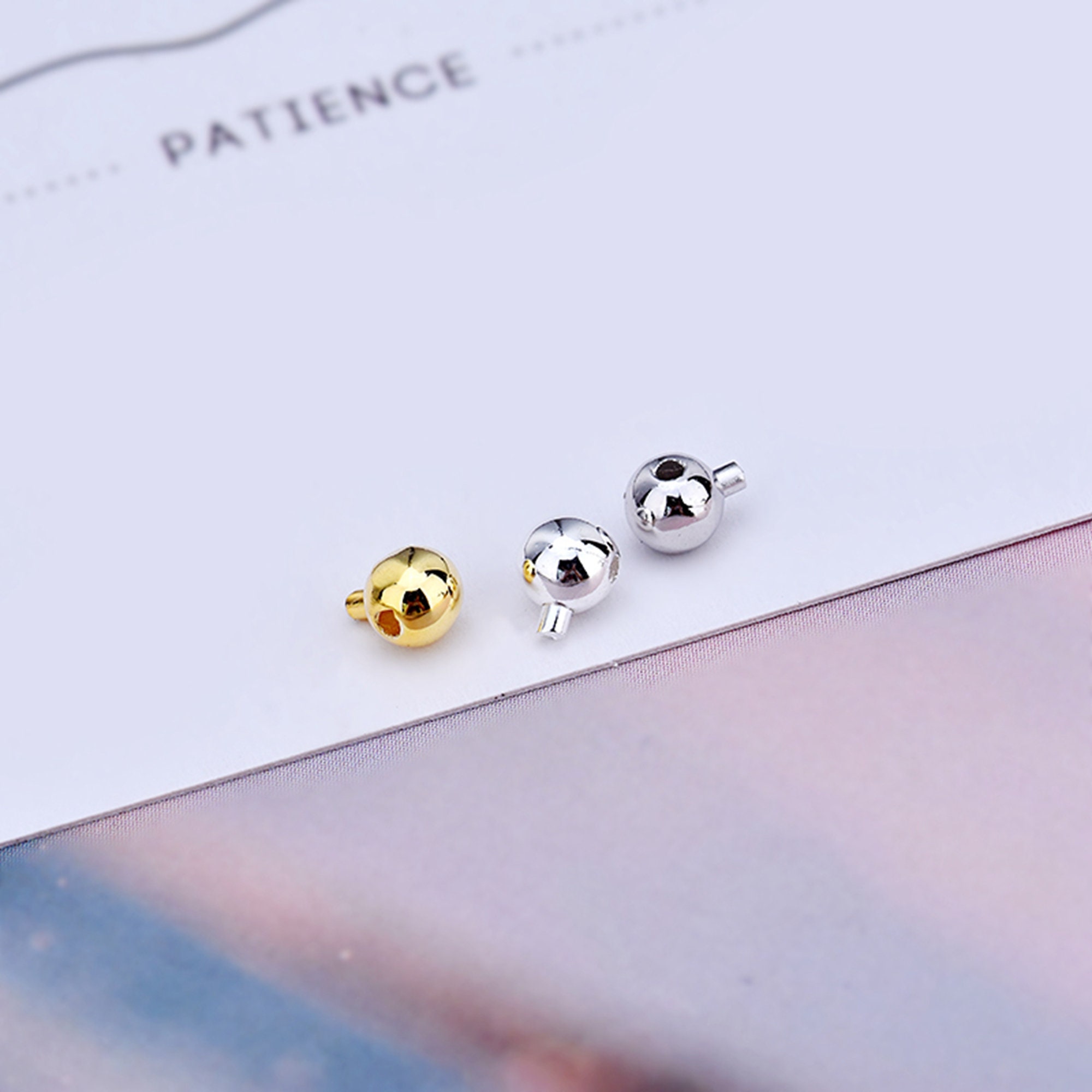 Sterling Silver Crimp End Beads S925 Silver End Beads for - Etsy