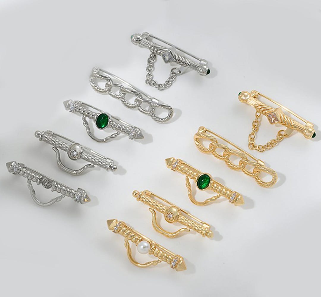 14K Gold Plated Brooch Pin, Gold Tone Brooch Pin, Safety Pin Brooch ...