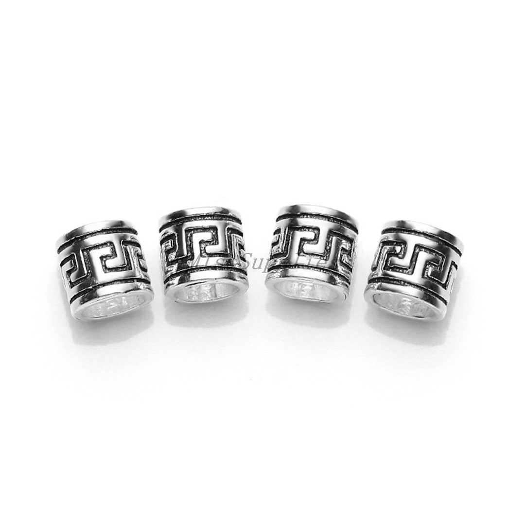 Sterling Greek Key Beads, Meander Bead,greek Pattern Bead,greek Fret ...