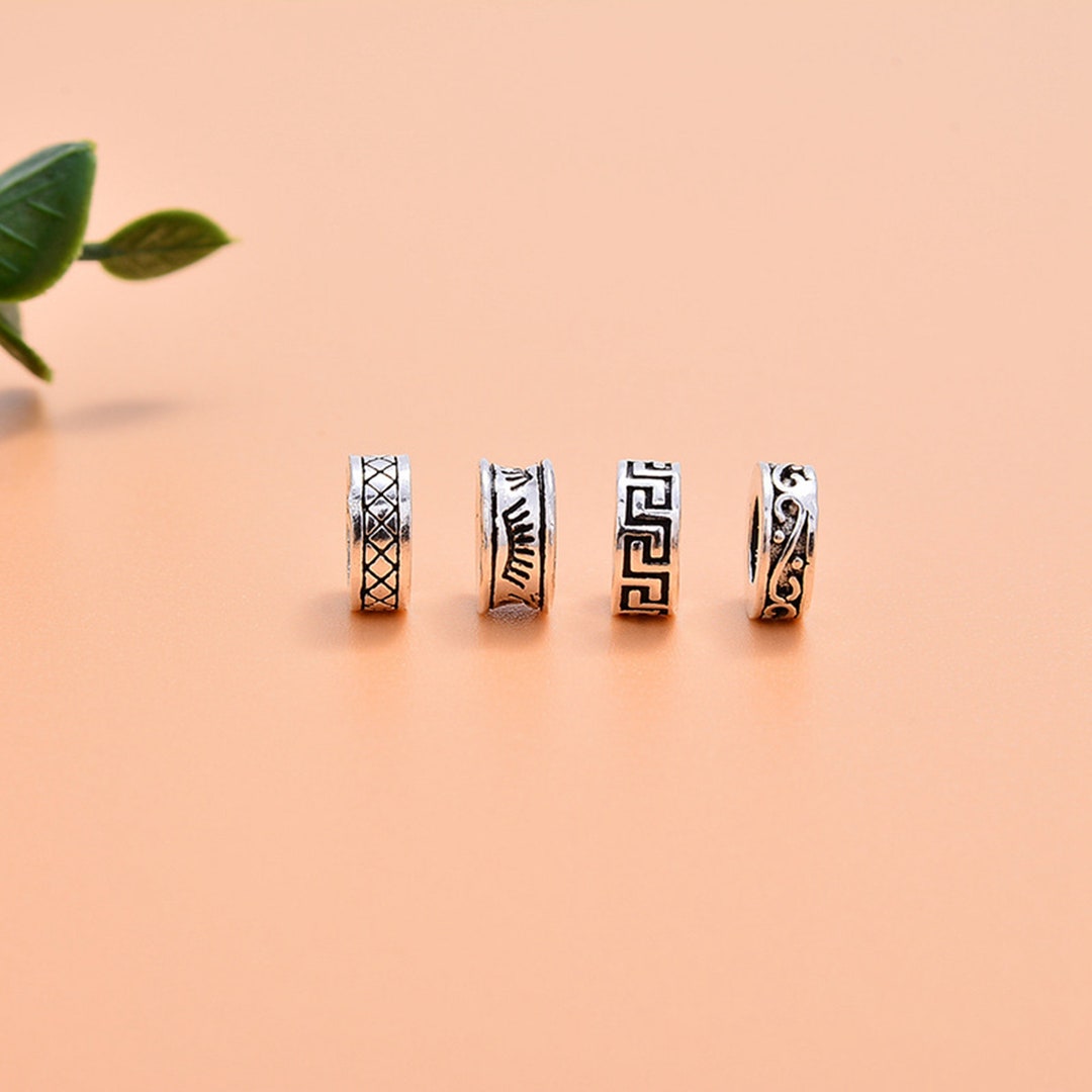 Sterling Silver Spiral Swirl Beads Sterling Silver Eyelash - Etsy