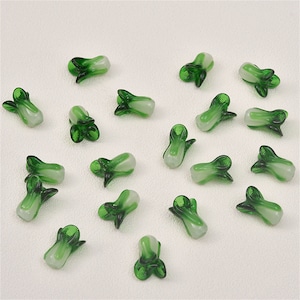 Crystal Glass Vegetable Beads, Glass Chinese Cabbage Bead, Bok Choy ...