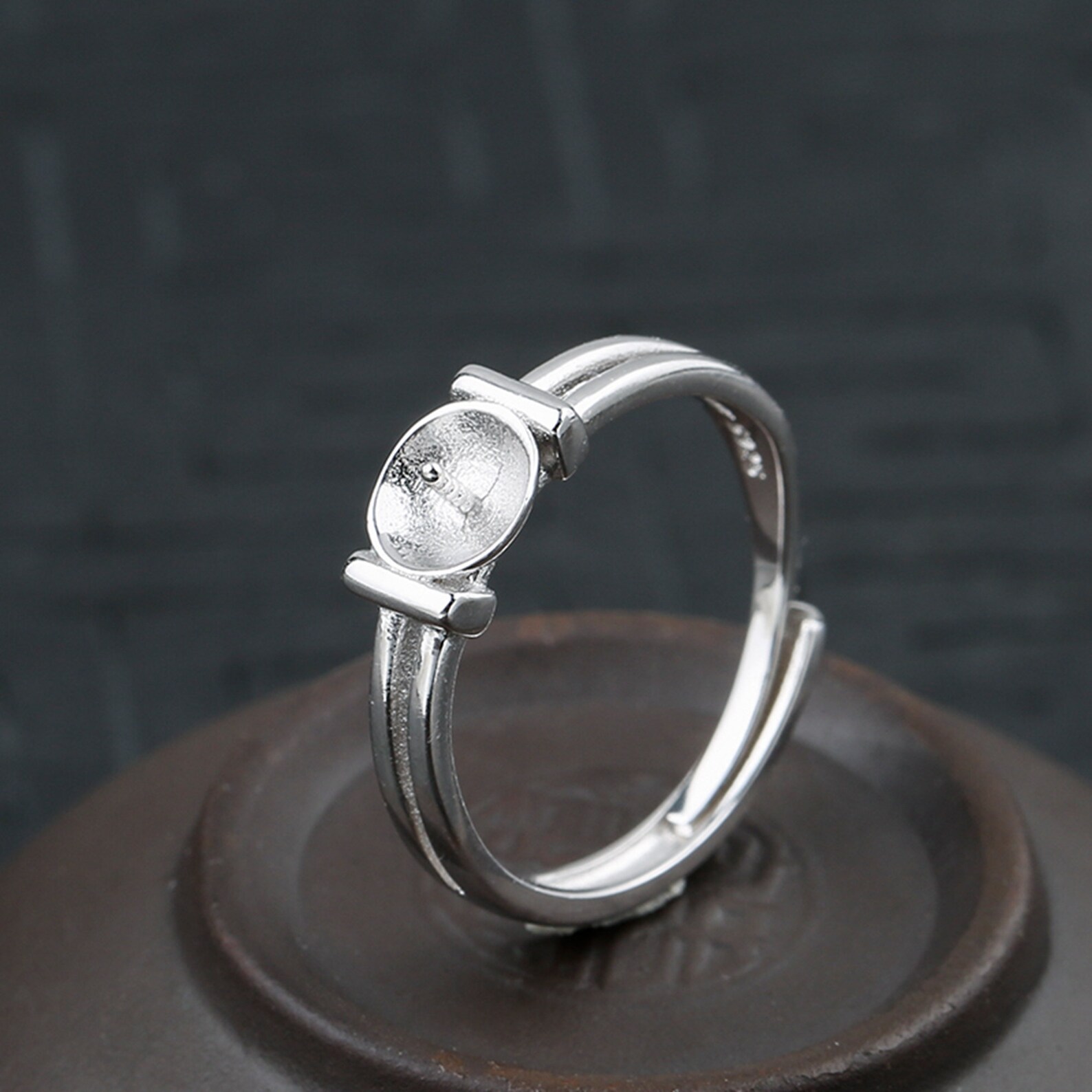 Sterling Silver Ring Setting S925 Silver Ring Setting - Etsy