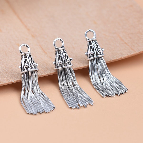 Silver Tassel - Etsy