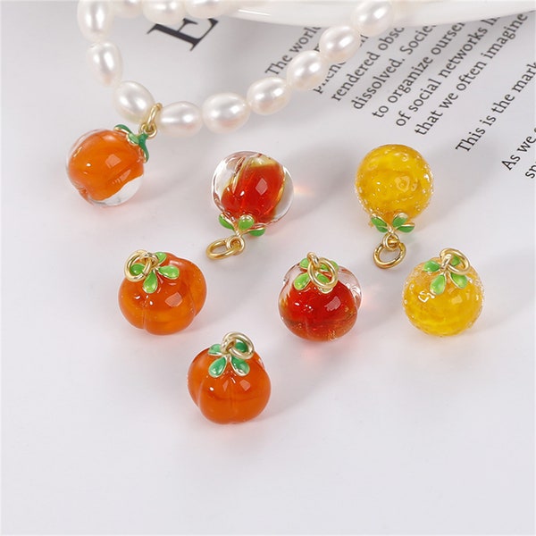 Orange Charms - Etsy