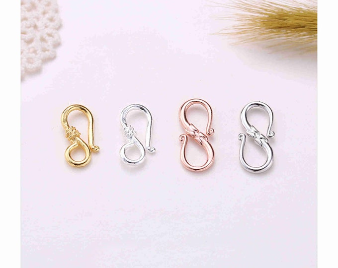 Sterling Silver Dragon Head Clasps S925 Silver Hook Clasp for | Etsy