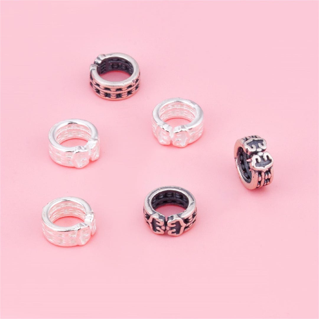 Sterling Silver Abacus Tube Bead, Calculator Bead, Counting Bead, Math ...