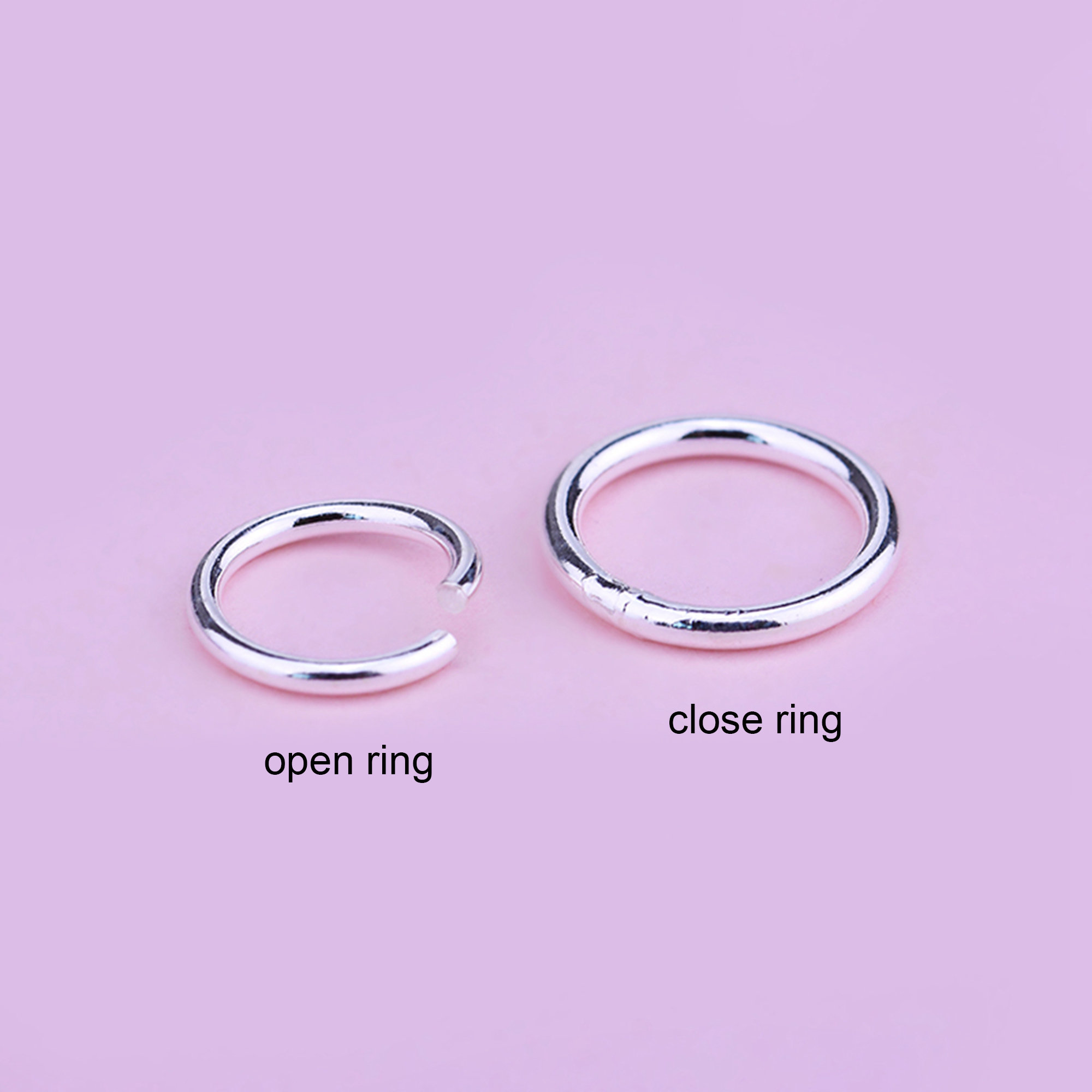 10/100pcs Sterling Silver Jump Ring S925 Silver Open Jump - Etsy