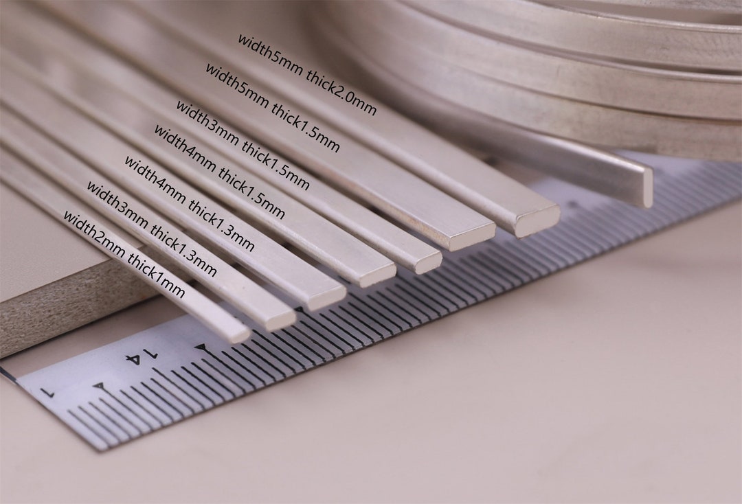 Sterling Silver Wire, S9999 Silver Flat Wire for Jewelry Making ...