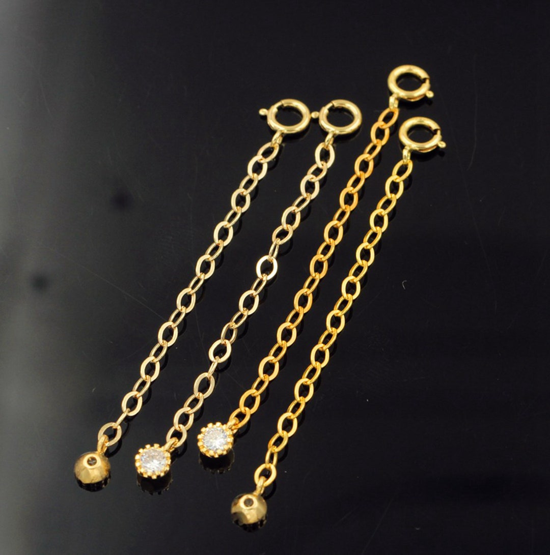 14K Gold Filled Cable Extension Chain, Gold Filled Cable Extender Chain ...