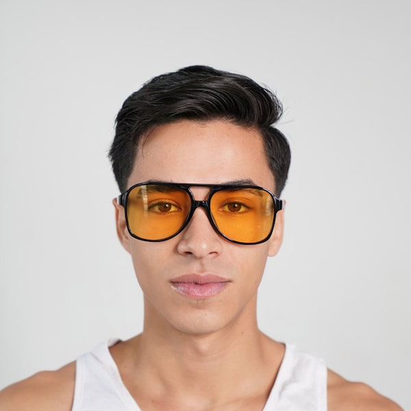 Oversized Retro Aviator Sunglasses - Etsy