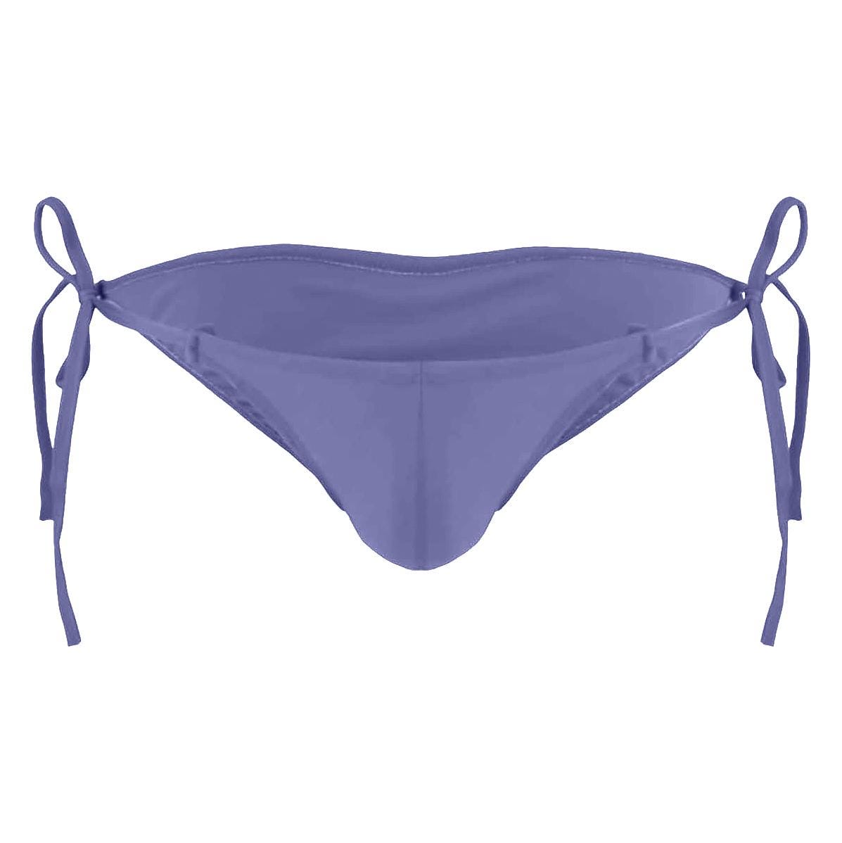 One Size Purple Cotton String Bikini for Men Adjustable Beachwear and ...
