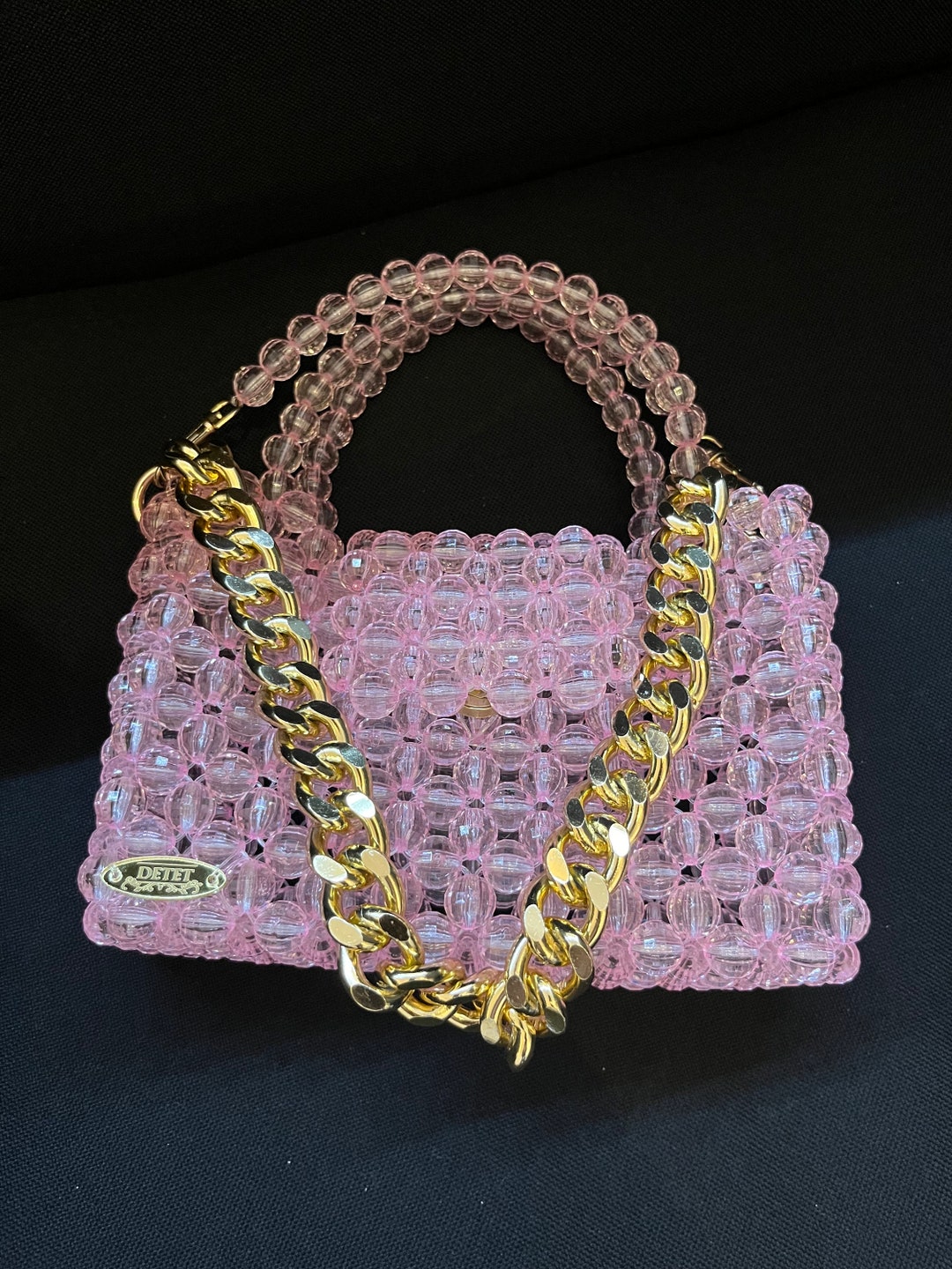 Sac à Main En Perles De Cristal Sac à Main En Perles Sac De Perles ...