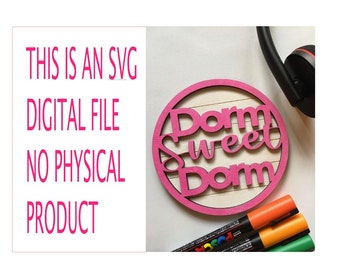 Dorm Sweet Dorm Svg - Etsy