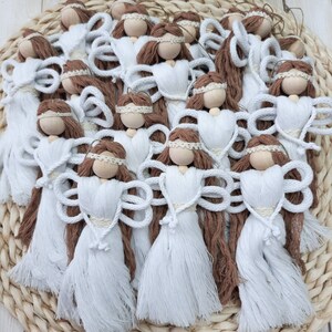 Macrame Angel Personalised Favors | First Communion Gift | Baptism ...