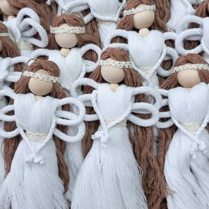 Macrame Angel Personalised Favors | First Communion Gift | Baptism ...