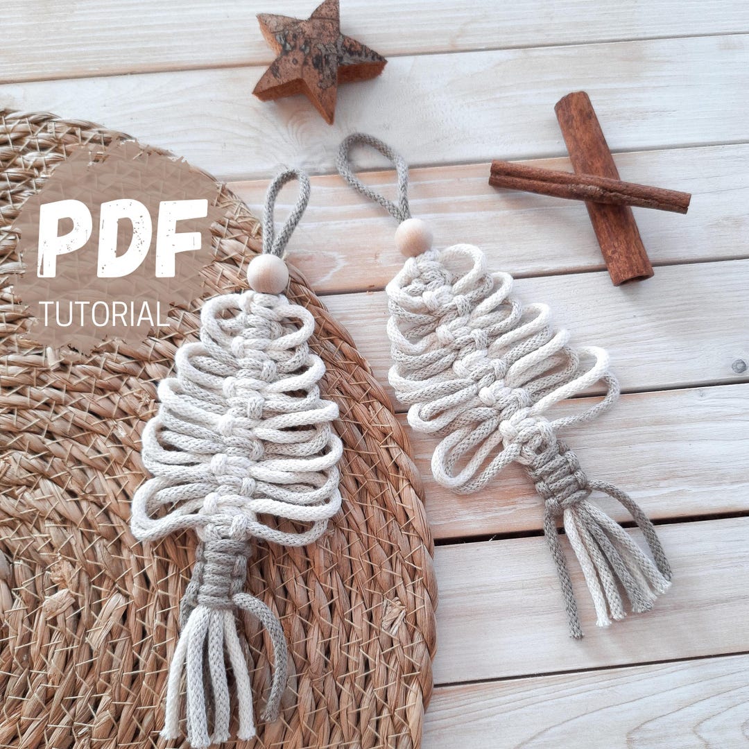 Macrame Christmas Tree PDF Pattern, Beginner Tutorial, Instant Download ...