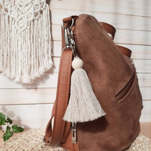 Tassel Keychain Bag Charm Boho Car Accessories Key Clip Car Key Chain ...