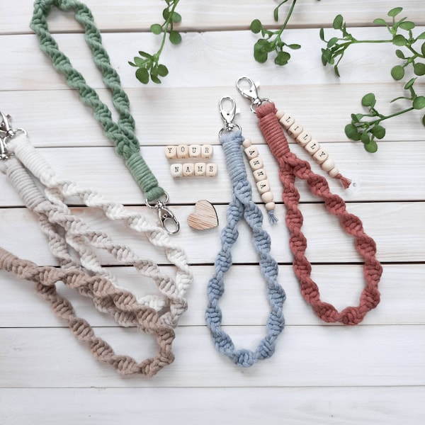 Macrame Key Chain - Etsy