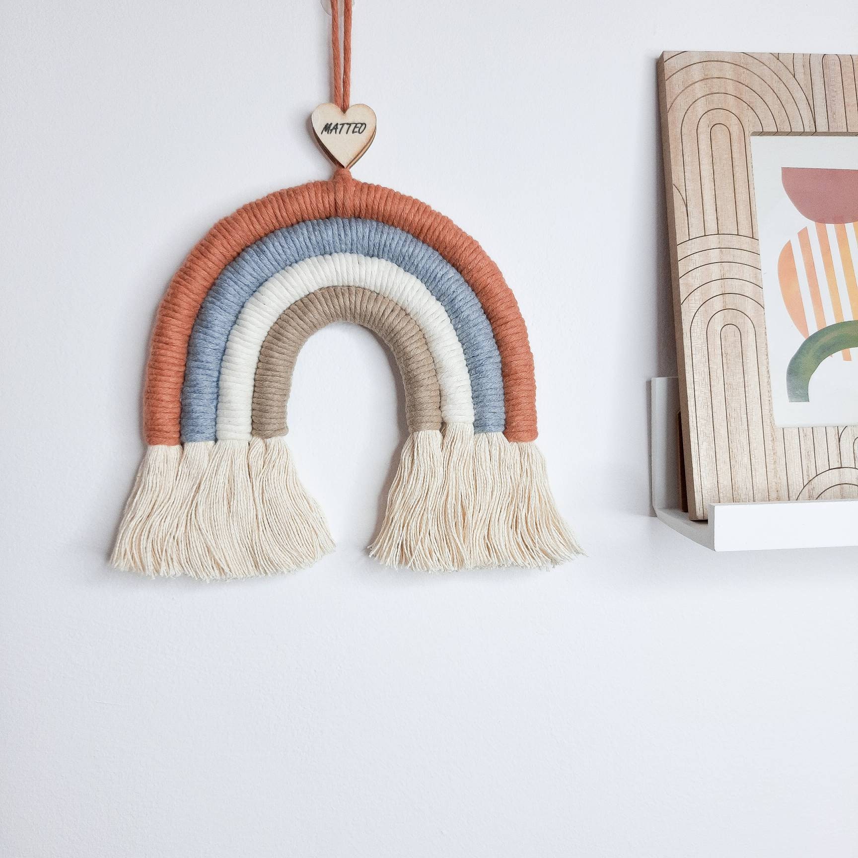 Rainbow Macrame Custom Colors Personalised Kids Room Decor | Etsy