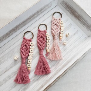 Boho Keychain With Name, Custom Key Chain, Customized Keychain ...