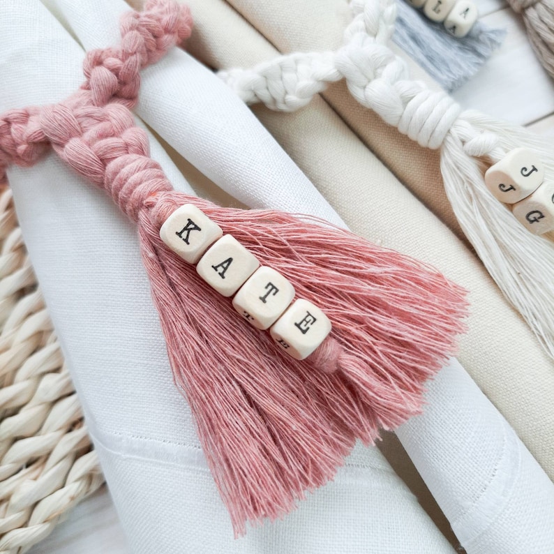 Custom Napkin Rings Place Names Personalized Ring Wedding Table Napkin ...