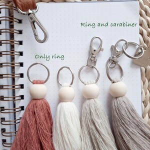 Tassel Keychain Bag Charm Boho Car Accessories Key Clip Car Key Chain ...