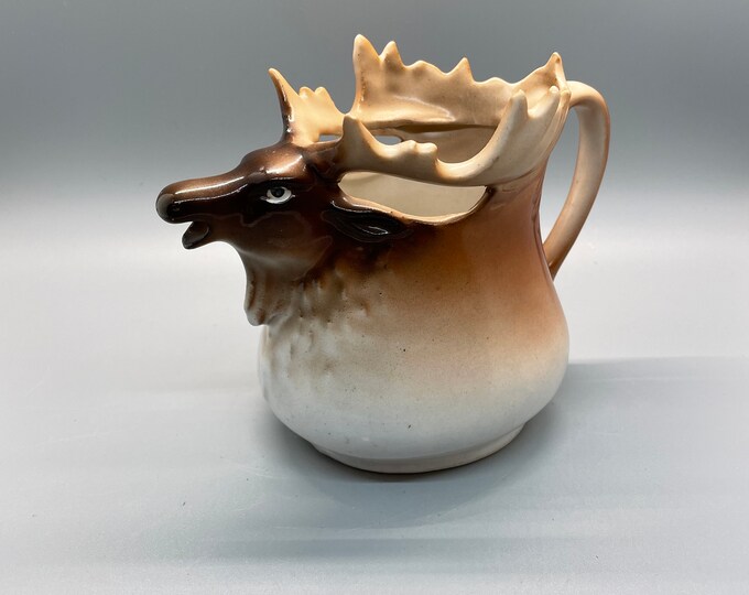 Vintage Moose Ceramic Creamer - Marked Austria - Moose Head Shaped ...