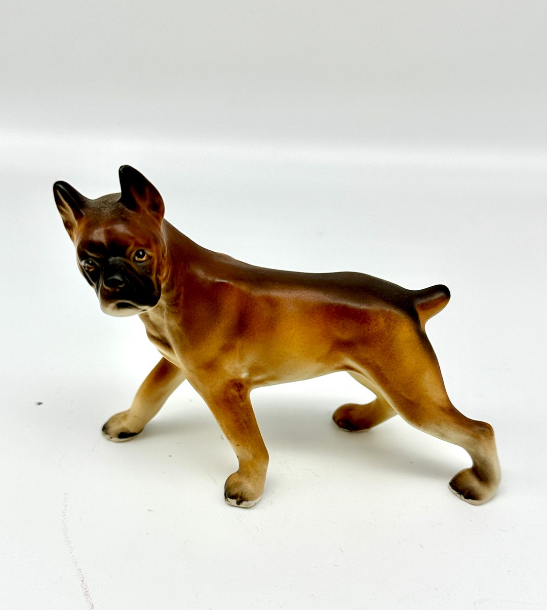 Vintage Boxer Dog Figurine Made in Japan Circa 1950s 3 3/4 Inches Tall ...