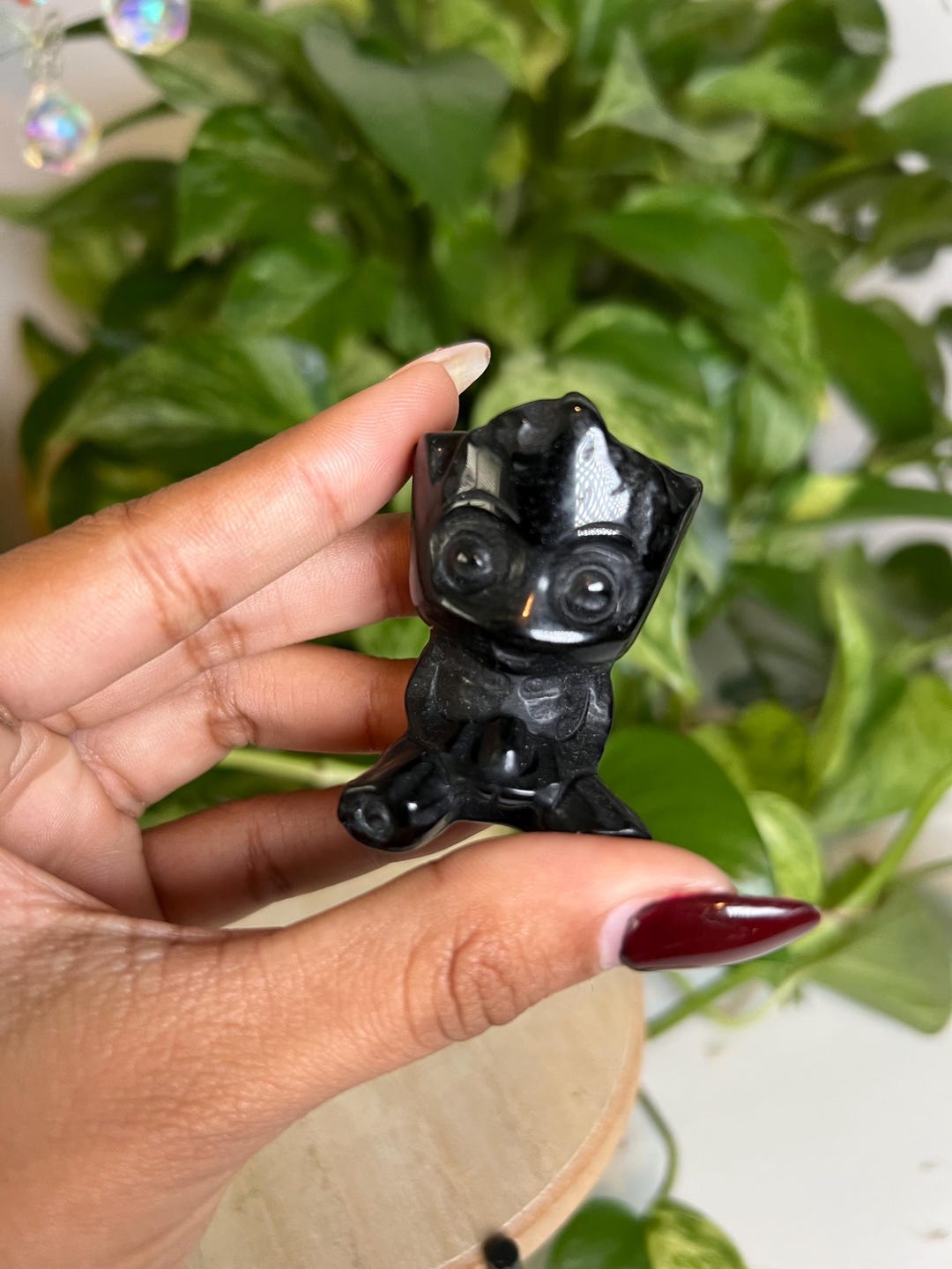 Obsidian Groot | Grounding Stone - Etsy