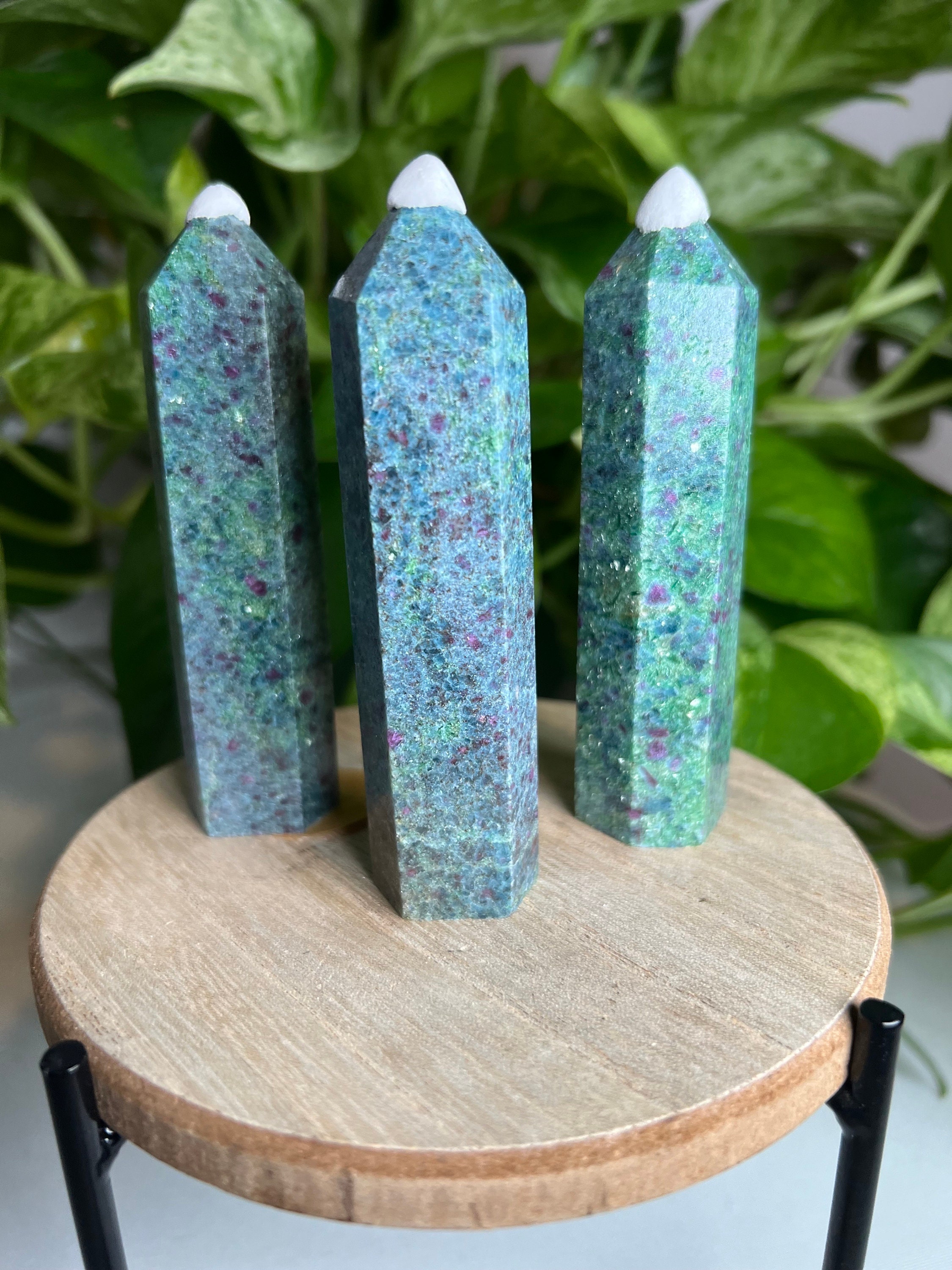 Ruby in Kyanite, UV Reactive, Black Light Tower - Etsy