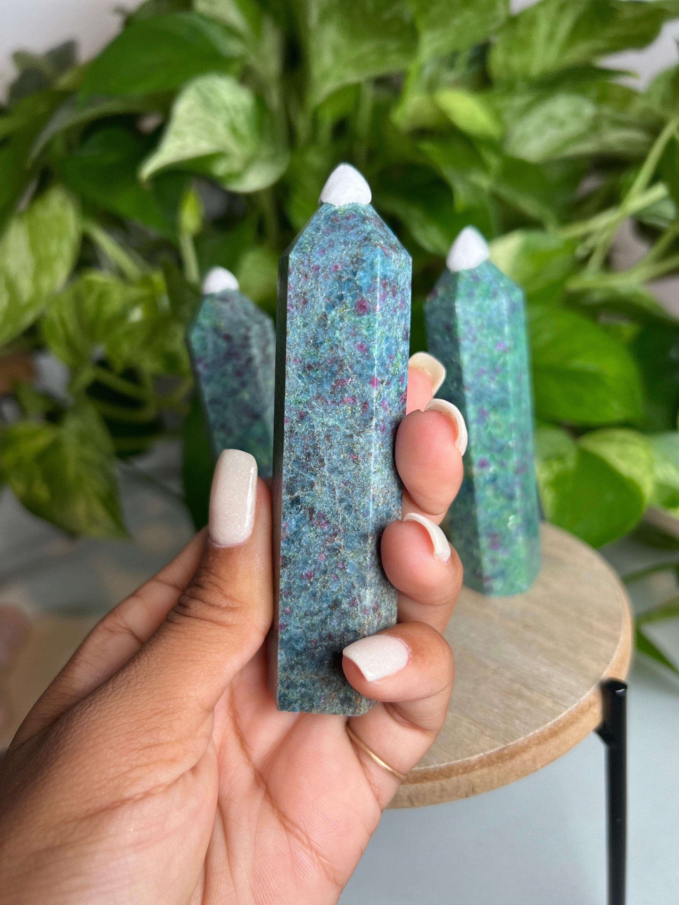 Ruby in Kyanite, UV Reactive, Black Light Tower - Etsy