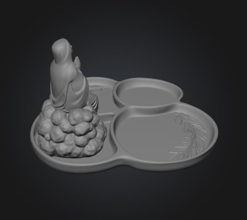 Virgin Mary Jewelry Dish STL Files for 3D Printing, Christian Jewelry ...