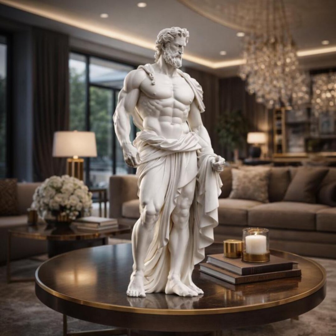 Greek God Statue STL File – 3D Print Sculpture for Decor, Collectors ...