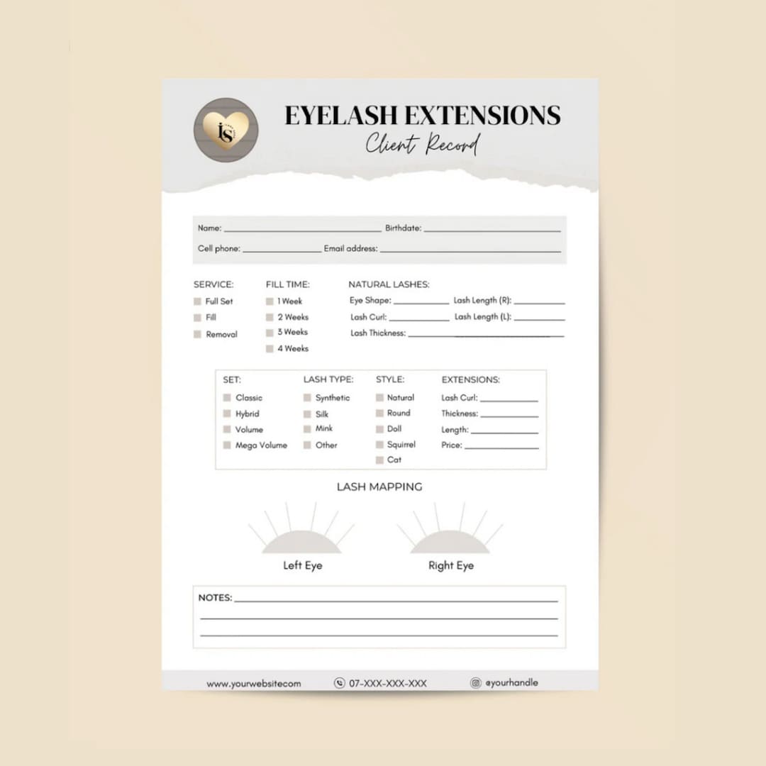 Client Form Template Editable Client Form Template Canva - Etsy