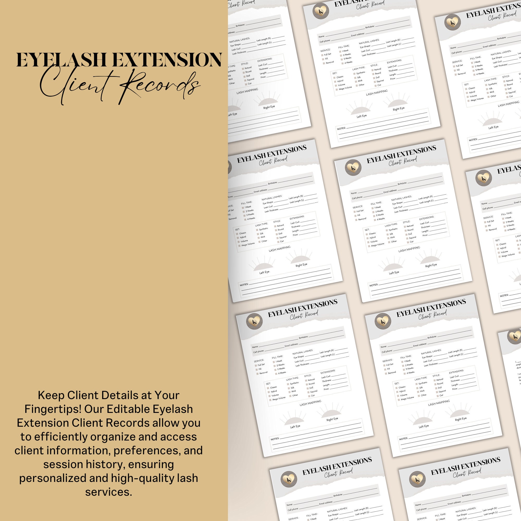 Client Form Template Editable Client Form Template Canva - Etsy