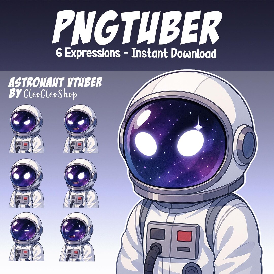 Astronaut Pngtuber - Dark Cosmos Creepy Animated Vtuber Stream 6 ...