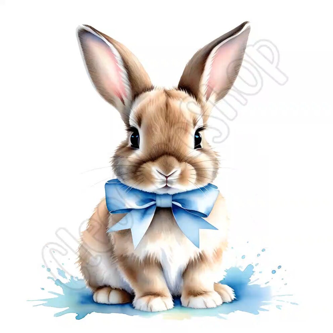 Watercolor Easter Clipart Bundle, 20 High-quality Pngs, Wall Art, Paper ...